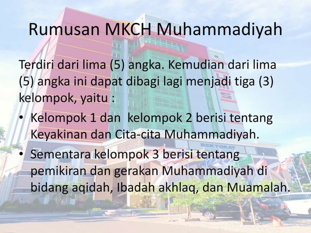 MKCH Muhammadiyah | PPTX