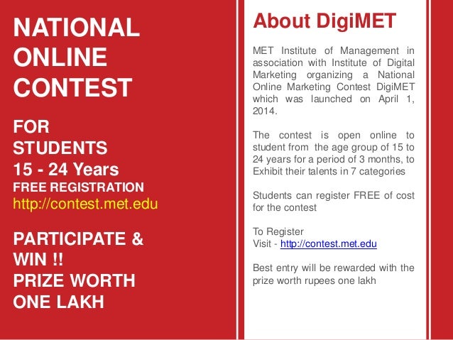 Web App Contest - DigiMET - National Online Contest
