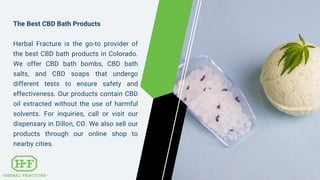 Why Use CBD Bath Products? | PPT