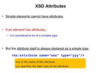 02 xml schema | PPT | Web Design and HTML | Internet