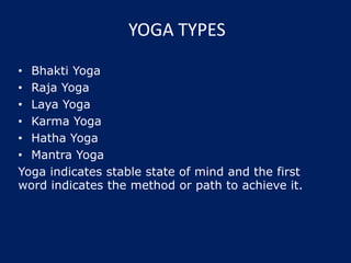Yoga Evolutiion Meaning Definition Objectives Misconceptions - Anand ...