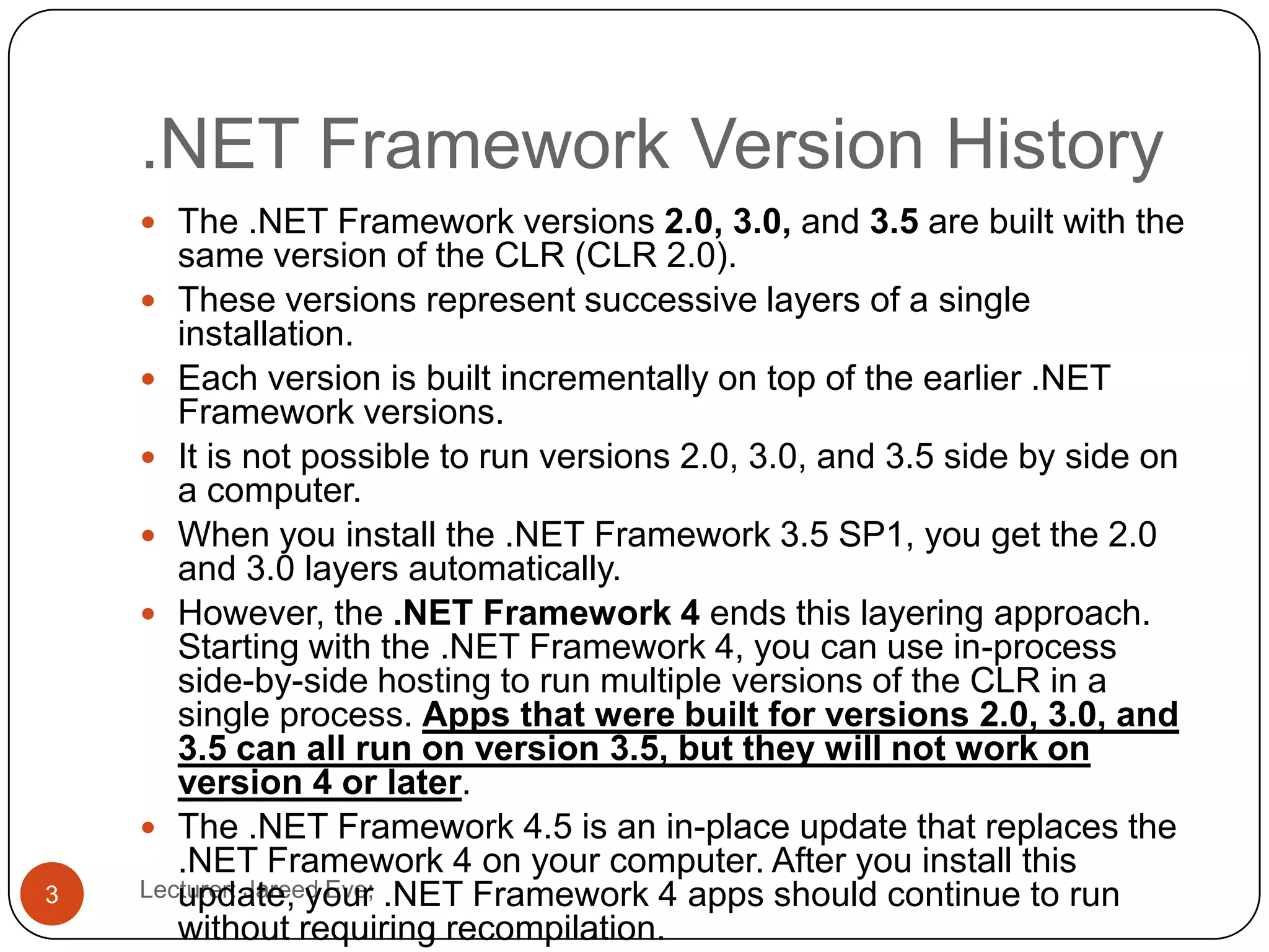 .net frameworks | PPT