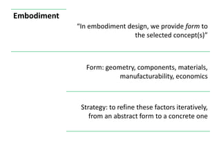 Embodiment Design and Prototyping | PDF