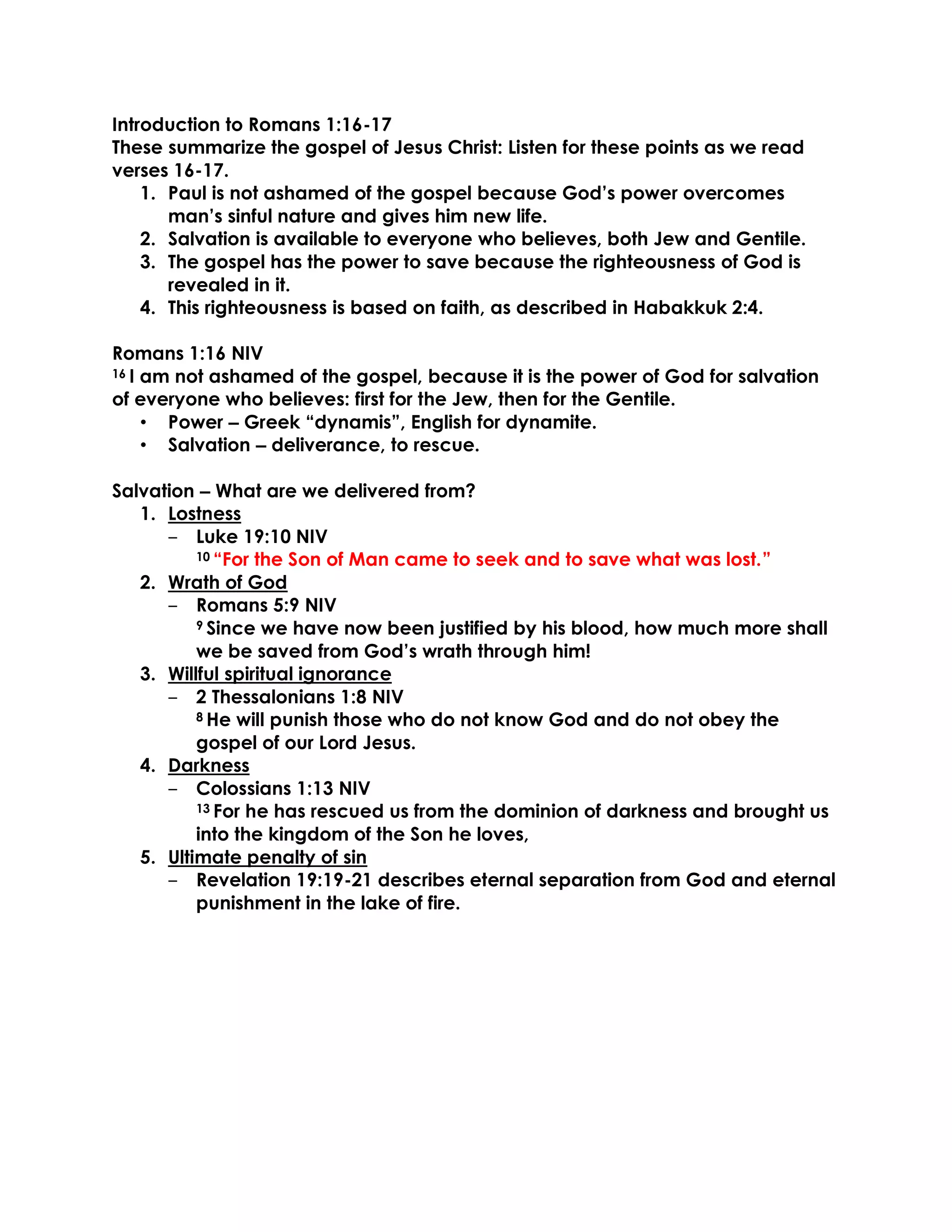03-01-20, Romans 1-17, Compelled, Intro to Romans | PDF