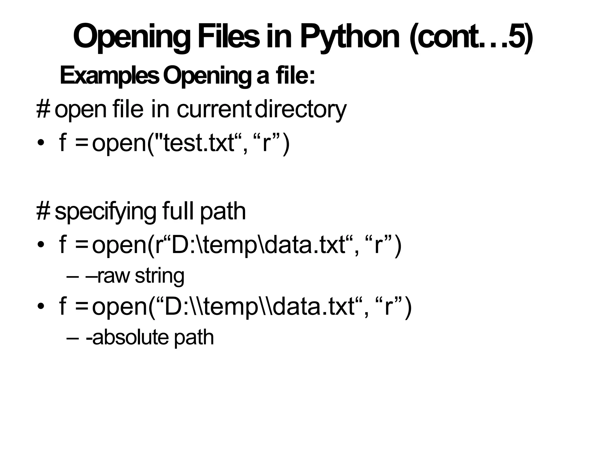 03 01 File Handling Python Pptx