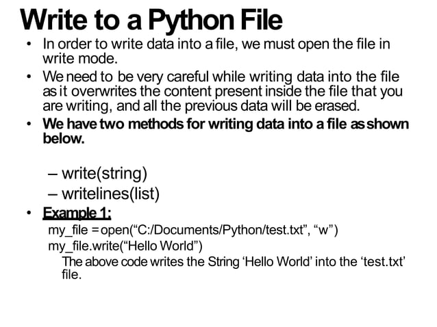03 01 File Handling Pythonpptx