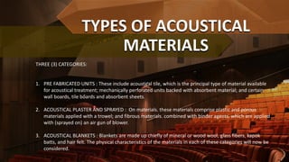 03-02-ACOUSTICAL-MATERIALS (1) acoustics | PDF