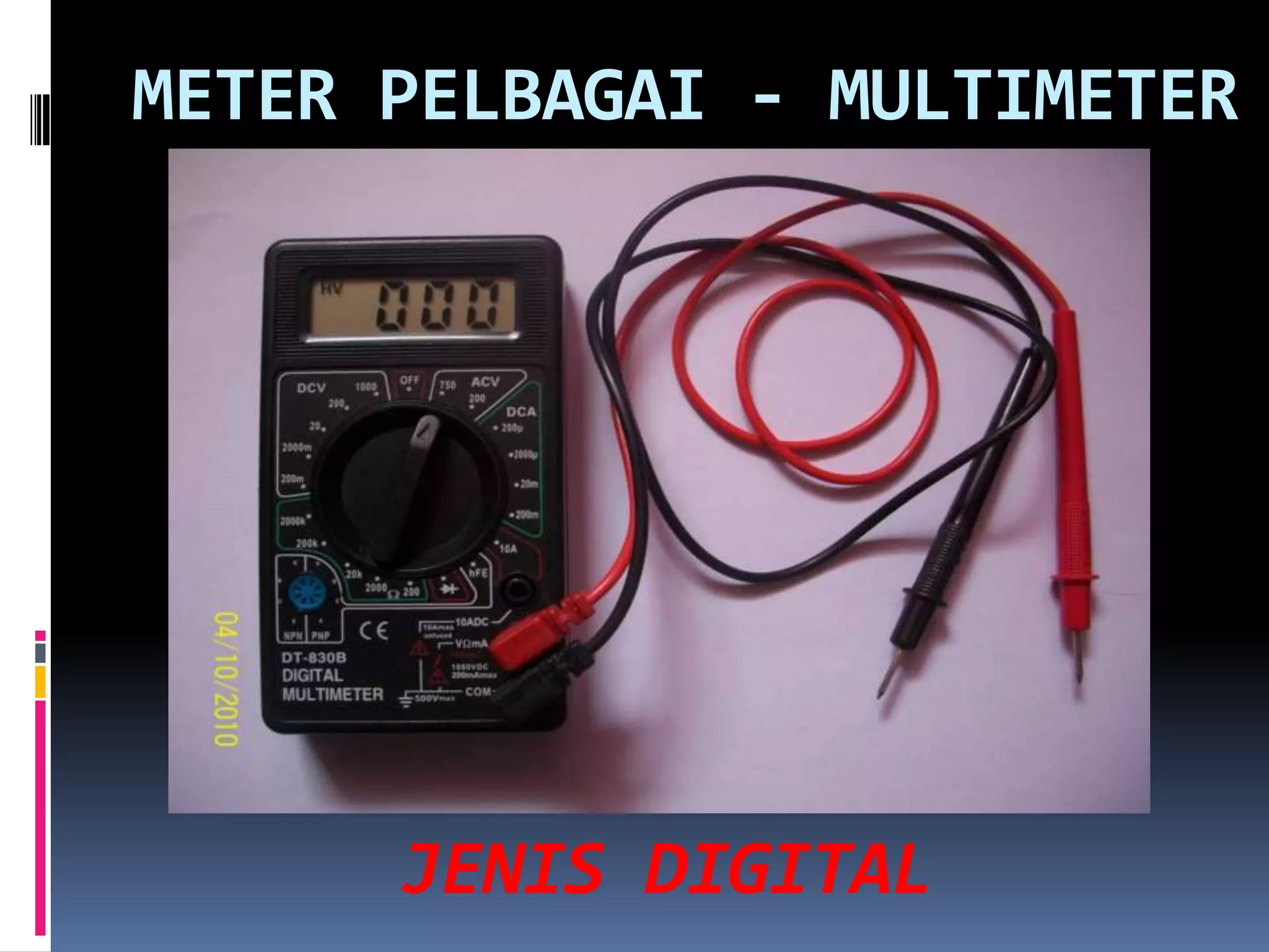 Alat-alat pengujian asas elektrik | PPTX