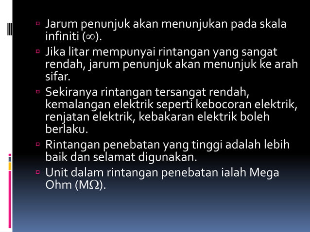 Alat-alat pengujian asas elektrik | PPTX