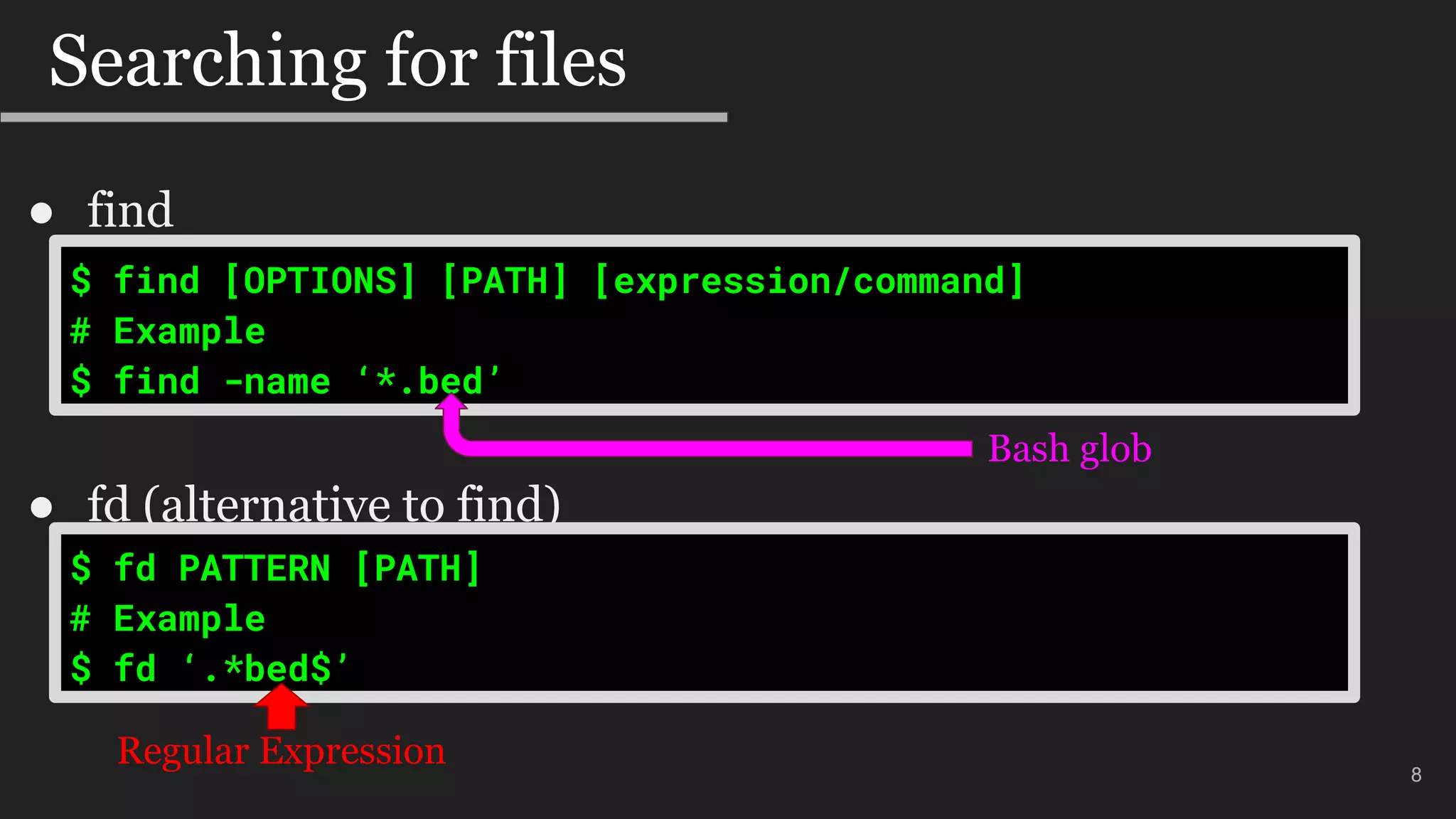 File searching tools | PPT