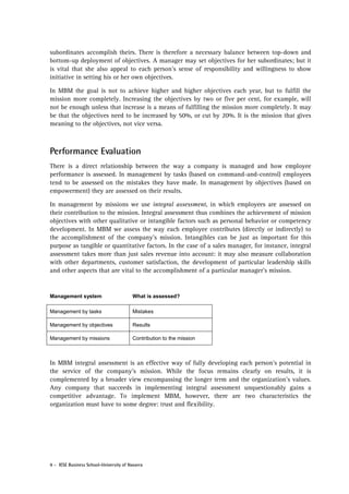 Management by Missions: how to make the mission a part of management ...