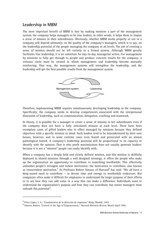 Management by Missions: how to make the mission a part of management ...