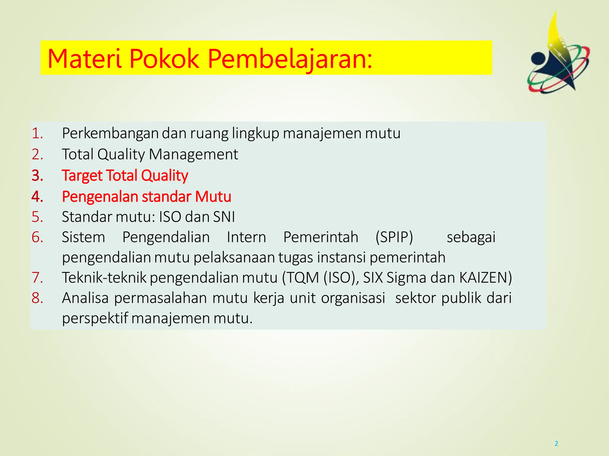 Manajemen Mutu kualitas dengan pengendalian mutu produk | PPTX