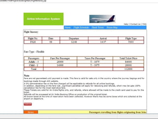AIS, Airline Information System, Pilot Project | PPT