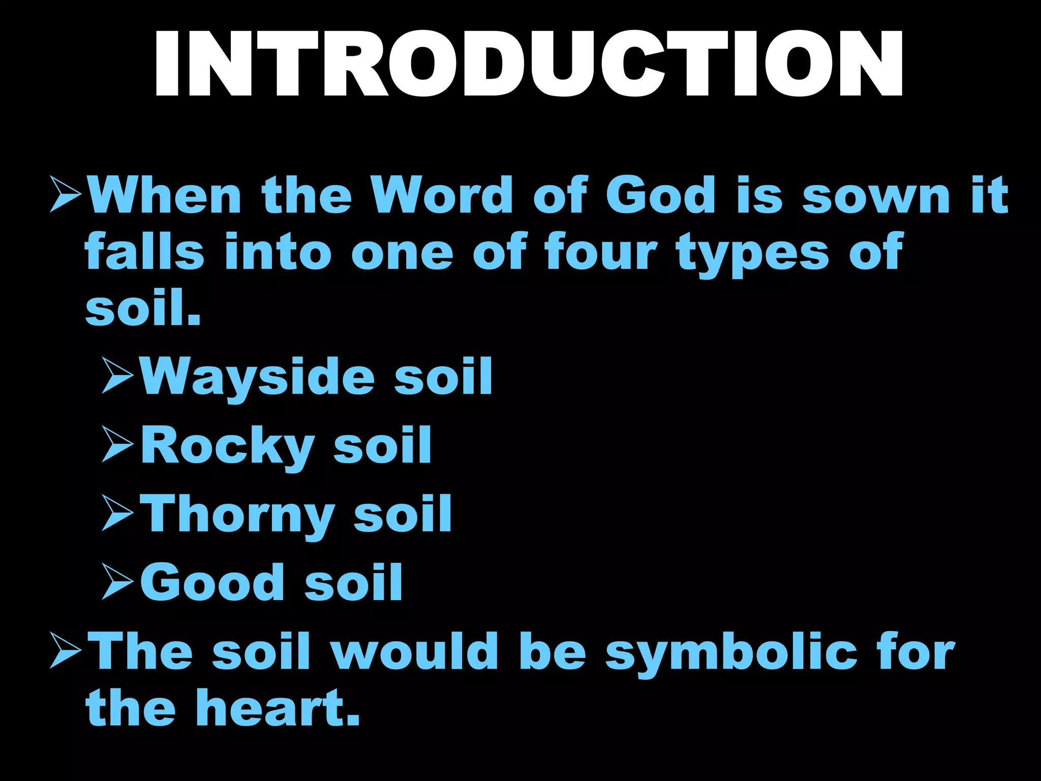 the seed and the soils | PPTX