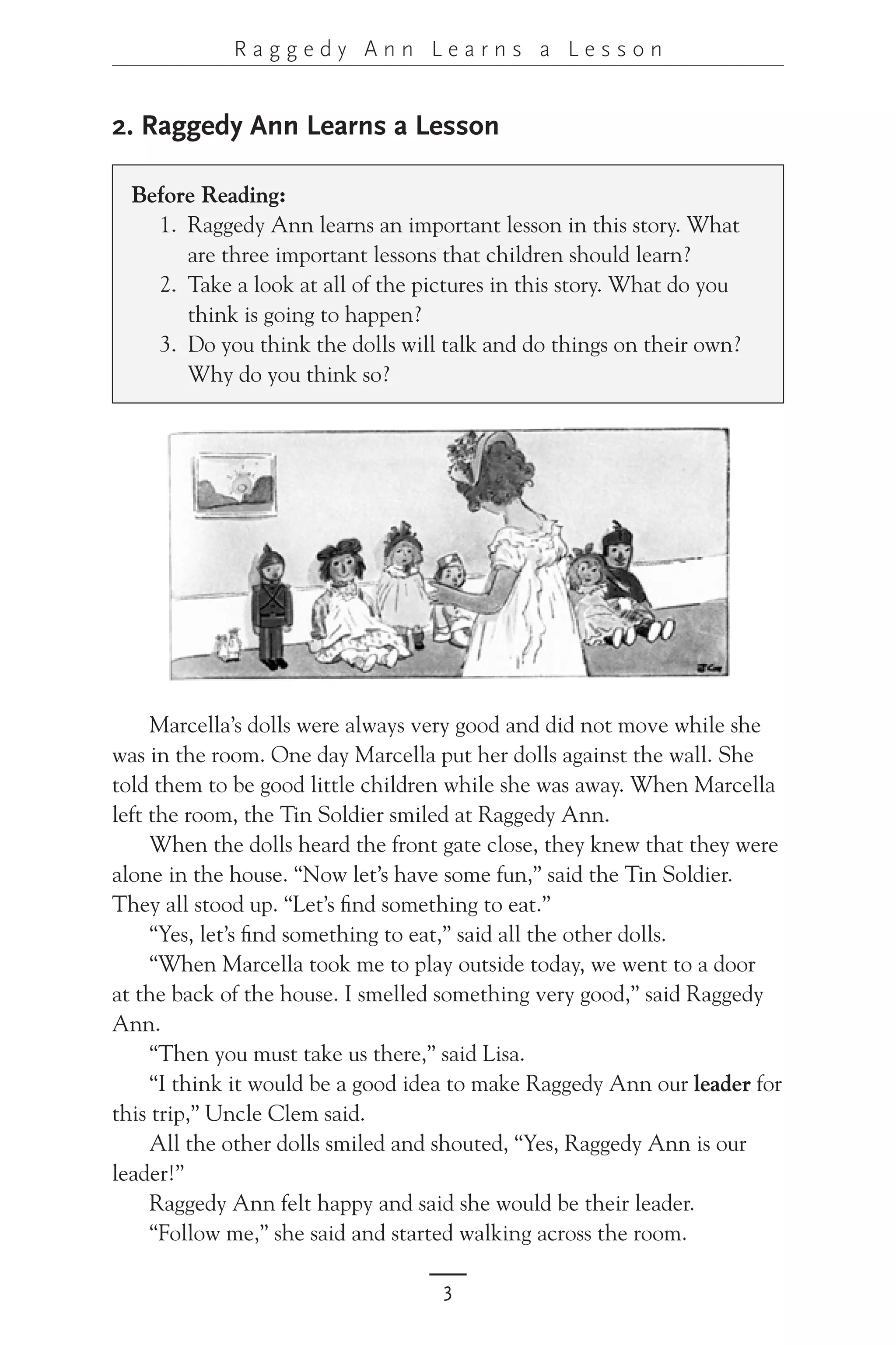 Raggedy Ann learns a lesson | PDF | Children\'s Games and Toys | Shopping