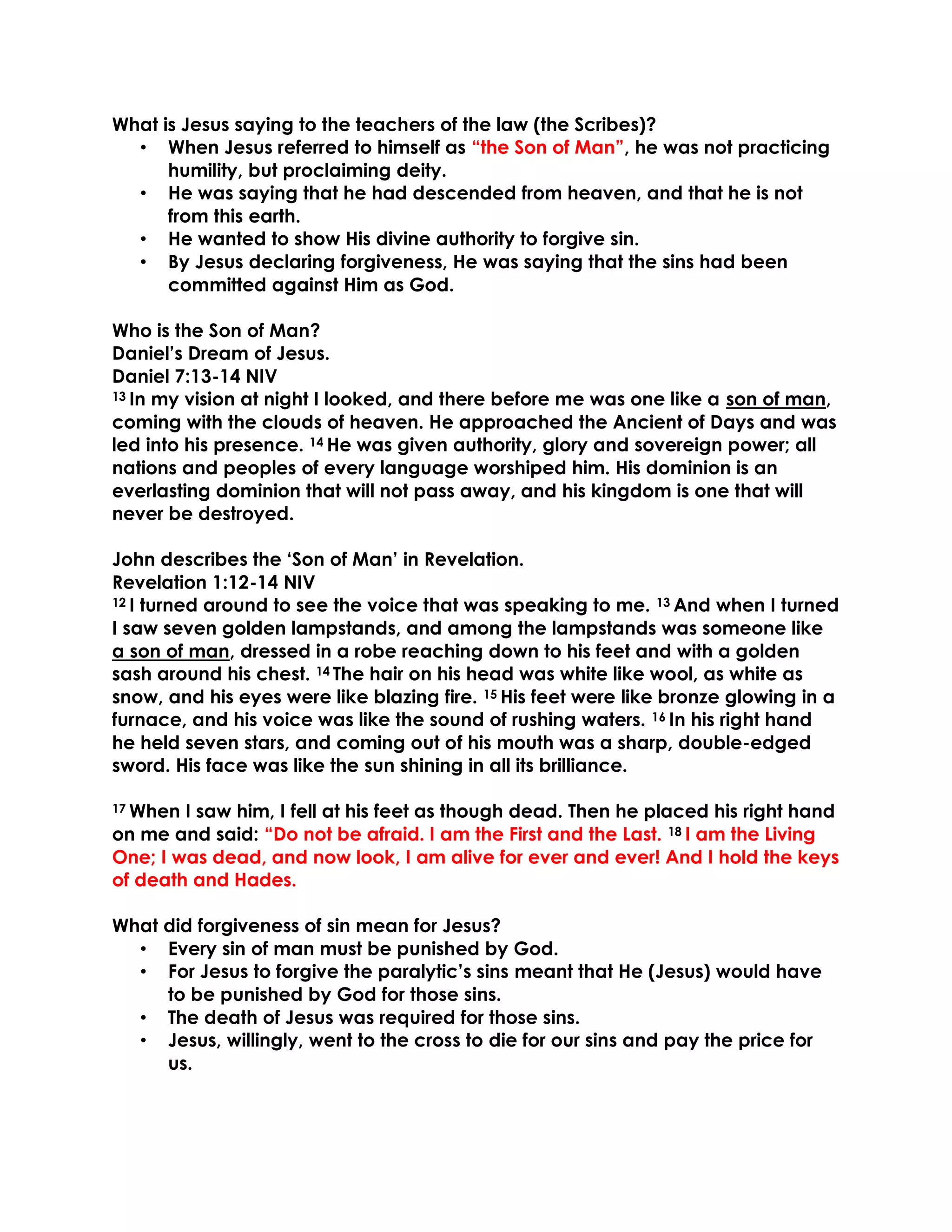 03-10-19, Mark 2;1-12, Forgives, Jesus Heals A Paralytic | PDF