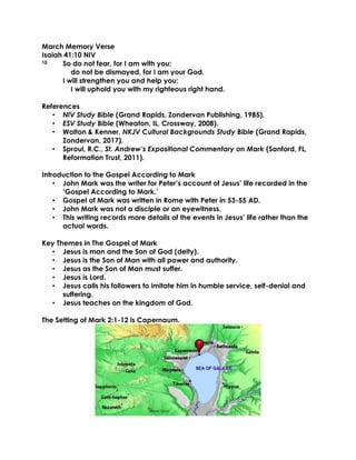 03-10-19, Mark 2;1-12, Forgives, Jesus Heals A Paralytic | PDF