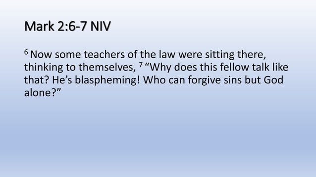 03-10-19, Mark 2;1-12, Forgives, Jesus Heals A Paralytic | PDF ...