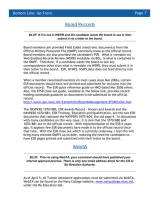 03-10 April BLUF | PDF