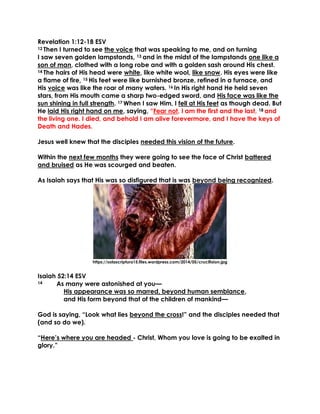 03-12-17, Matthew 17;1-13, Is Jesus Fully God | PDF