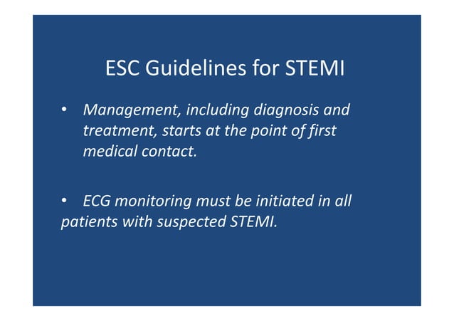 Emergency Medical System Network for STEMI Management | PPT