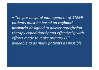 Emergency Medical System Network for STEMI Management | PPT