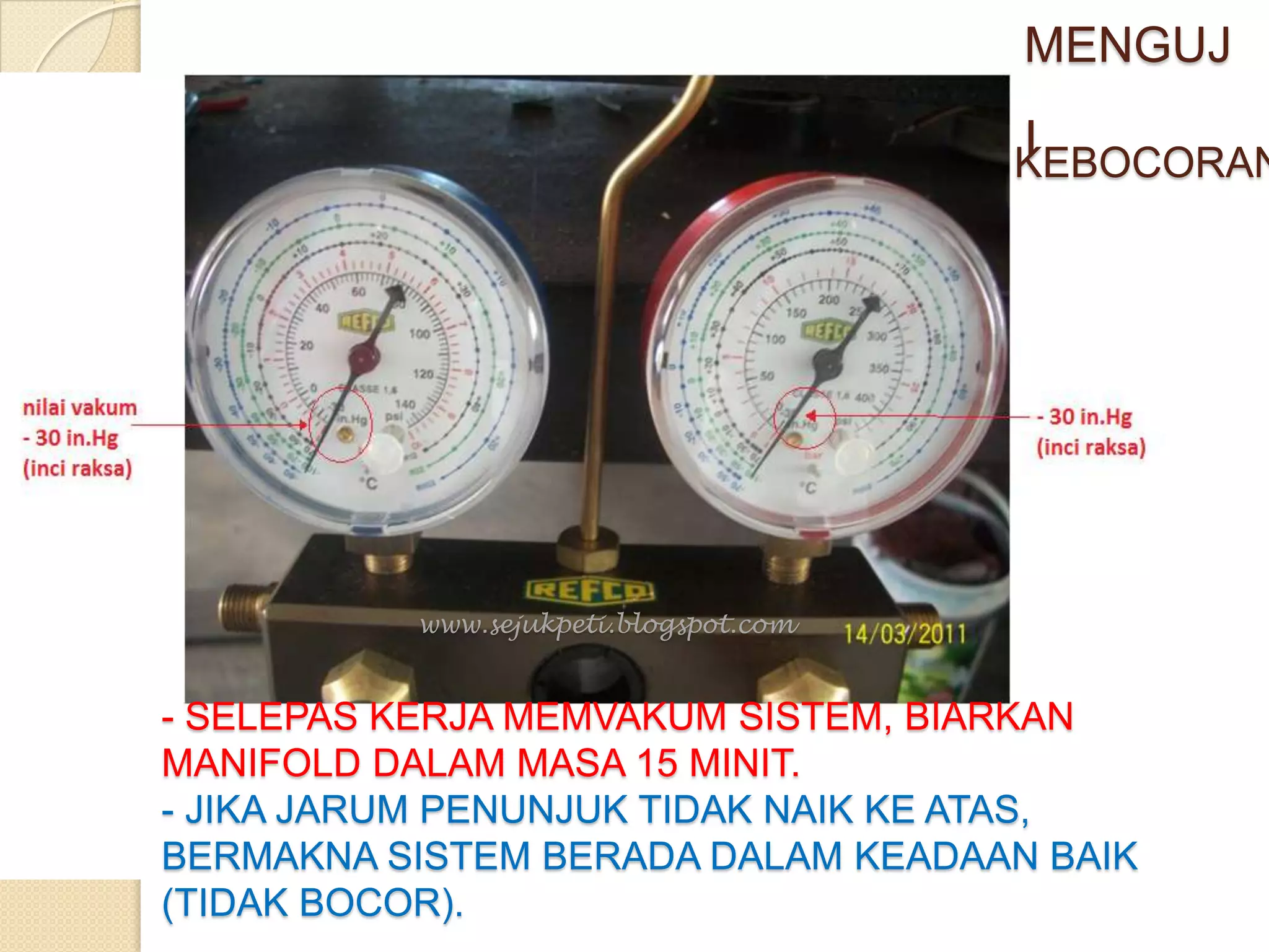 Manifold Gauge atau Tolok Tekanan | PPTX