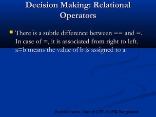 Lec 03. Arithmetic Operator / Relational Operator | PPT