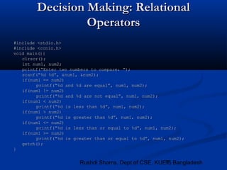 Lec 03. Arithmetic Operator / Relational Operator | PPT
