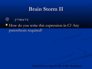 Lec 03. Arithmetic Operator / Relational Operator | PPT
