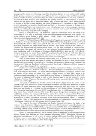 Tarbiyah analysis in life: Historical approach and curriculum ...