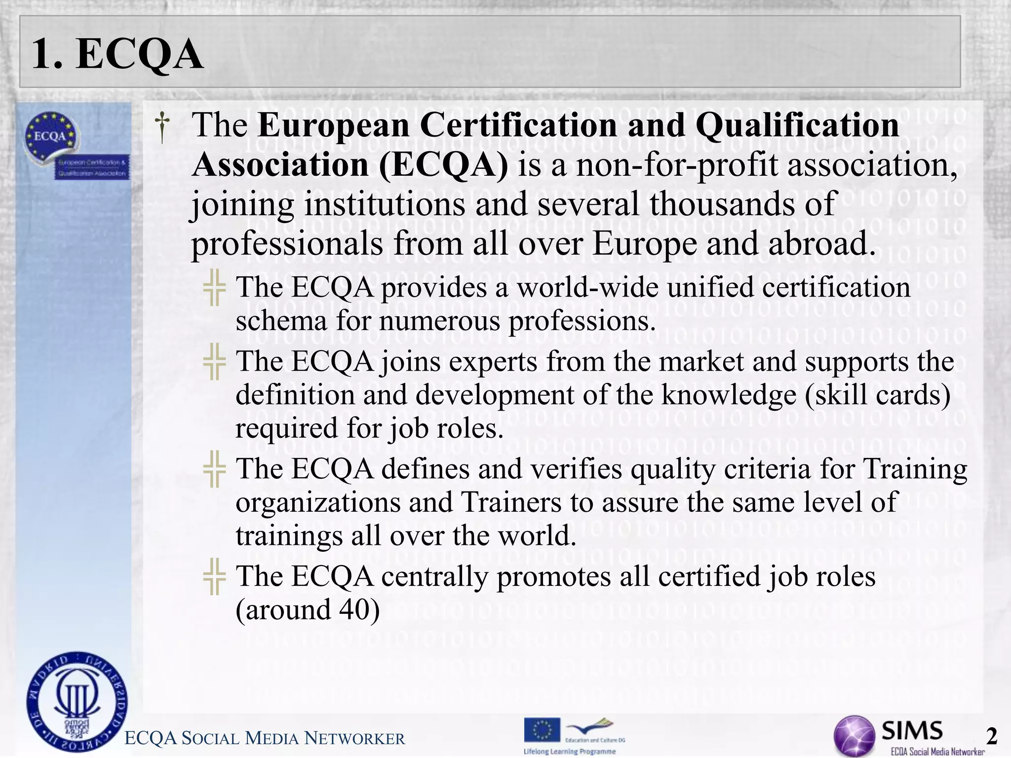 ECQA SOCIAL MEDIA NETWORKER | PPTX