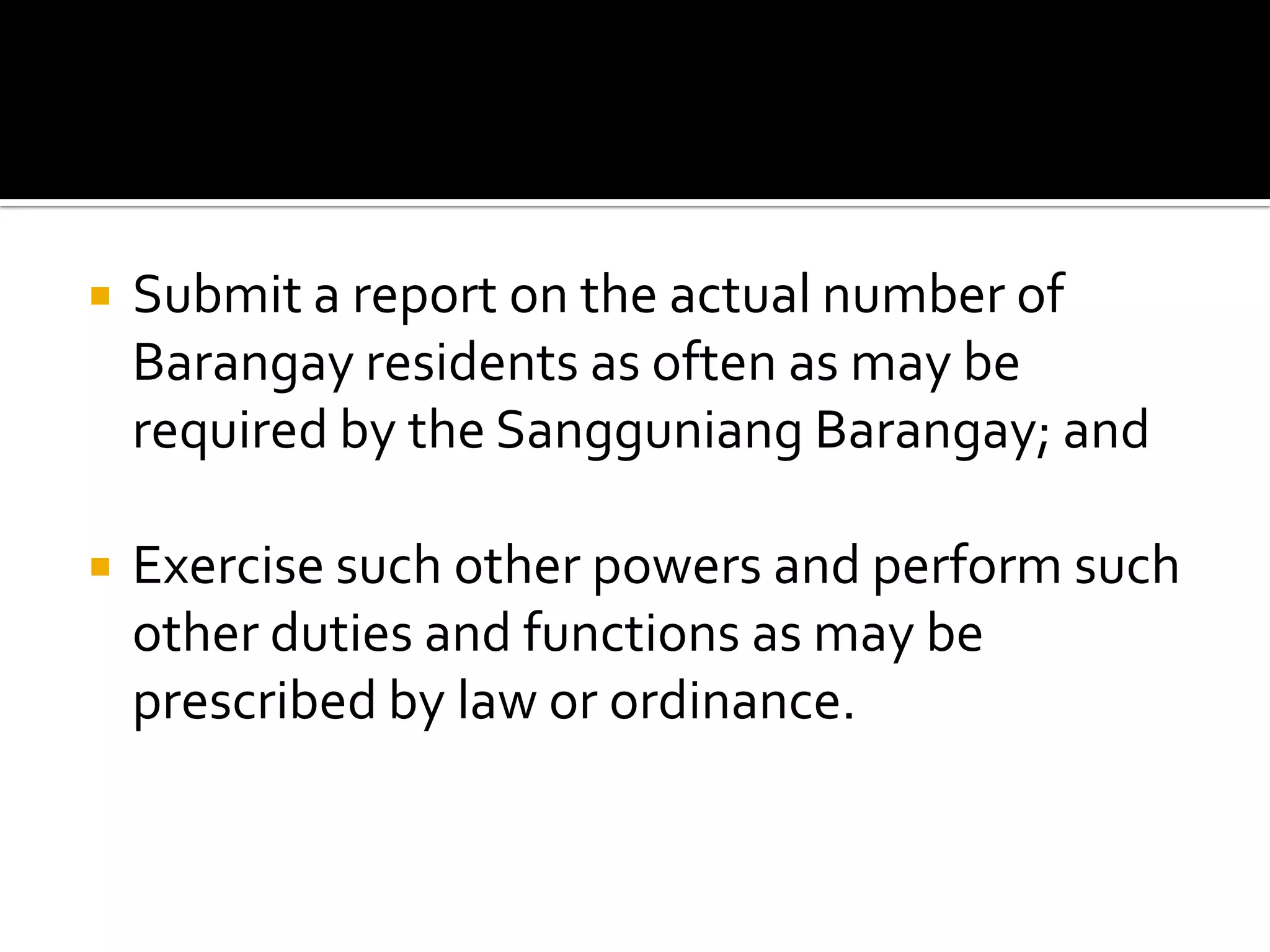 03. 1 the barangay secretary | PPTX