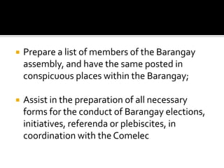 03. 1 the barangay secretary | PPTX