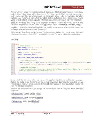 03. upload file dengan php | PDF