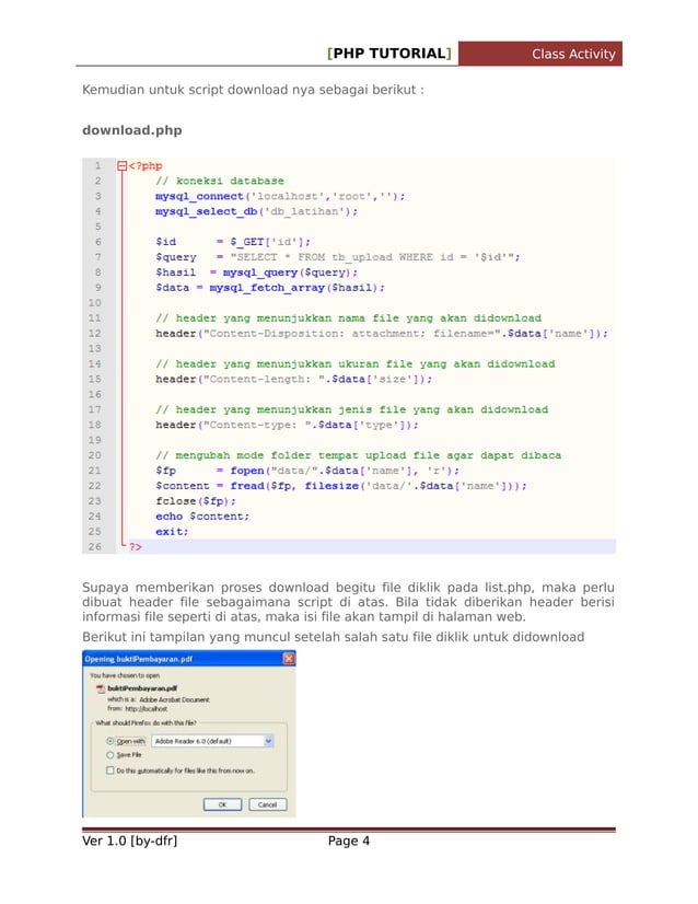 03. upload file dengan php | PDF 03. upload file dengan php | PDF