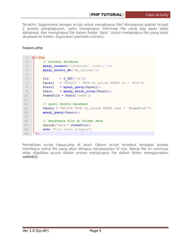 03. upload file dengan php | PDF 03. upload file dengan php | PDF