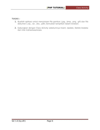 03. upload file dengan php | PDF