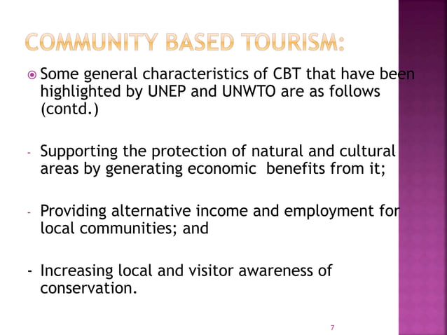 Community based tourism | PPTX | Business | Business and Finance