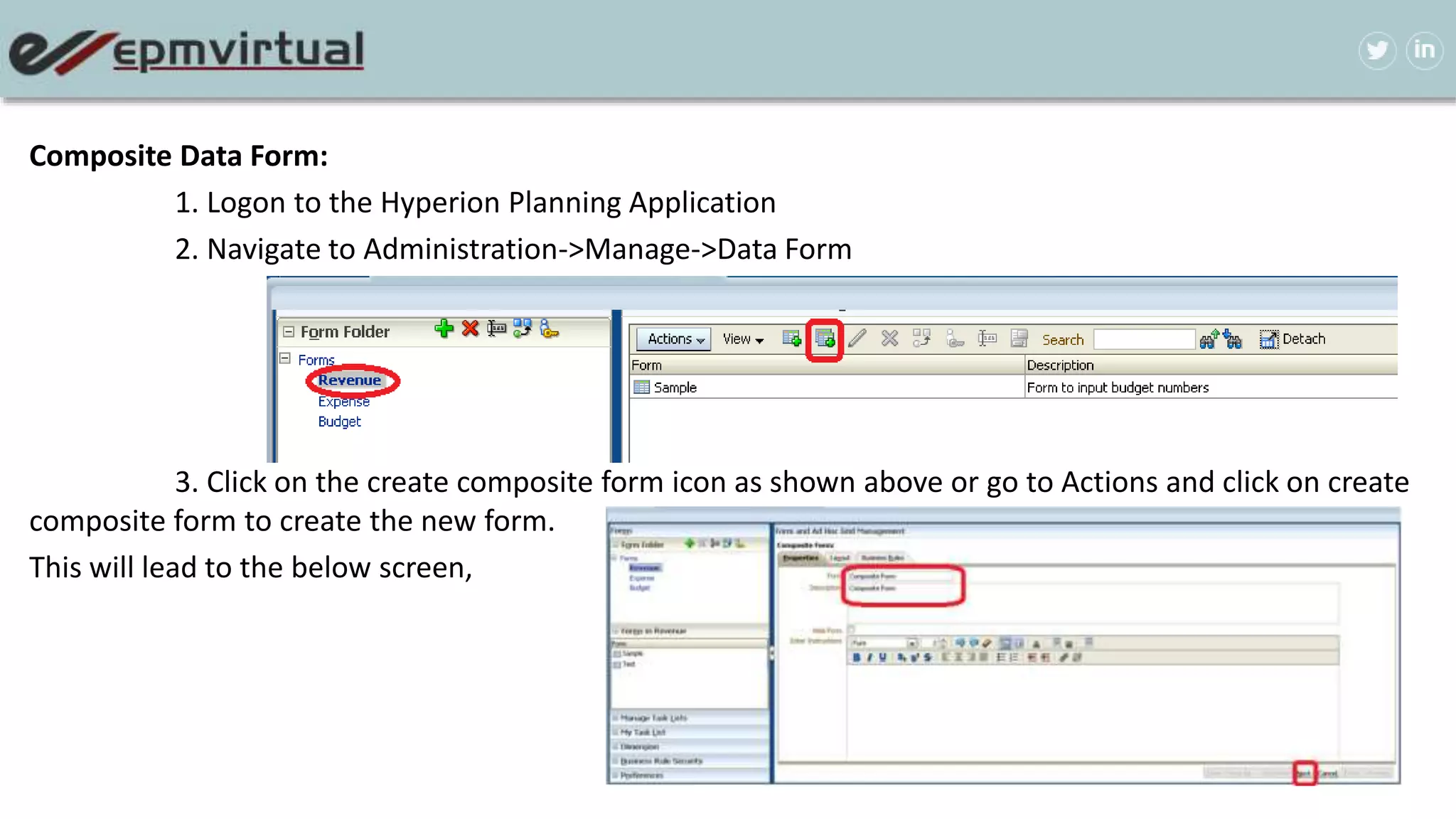 03. data forms in hyperion planning | PPTX