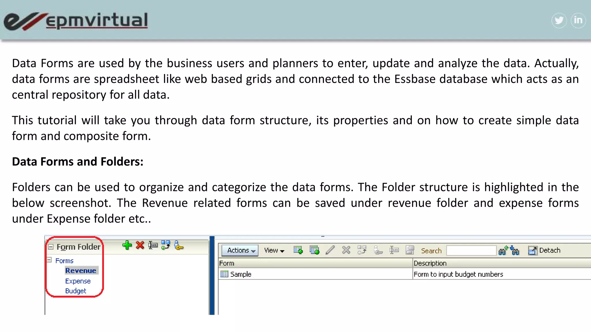03. data forms in hyperion planning | PPTX
