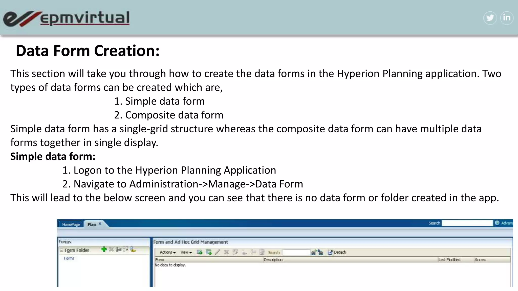 03. data forms in hyperion planning | PPTX