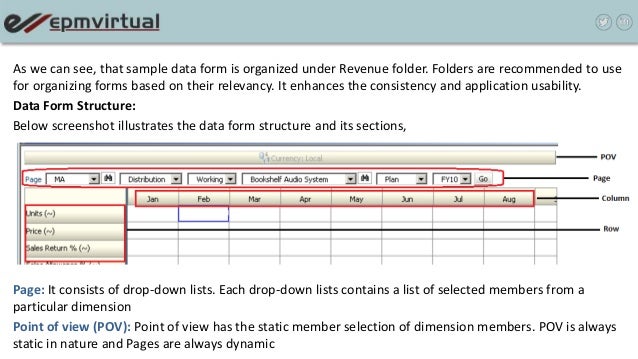 03. data forms in hyperion planning