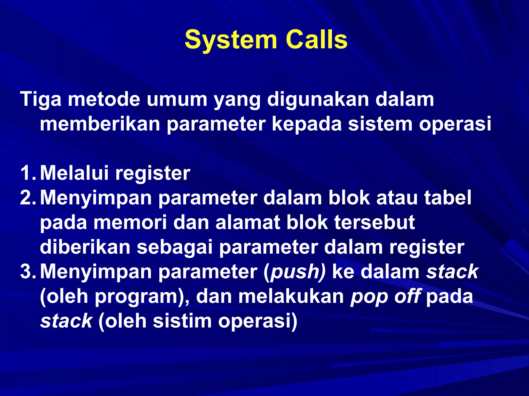 Struktur sistem operasi | PPT
