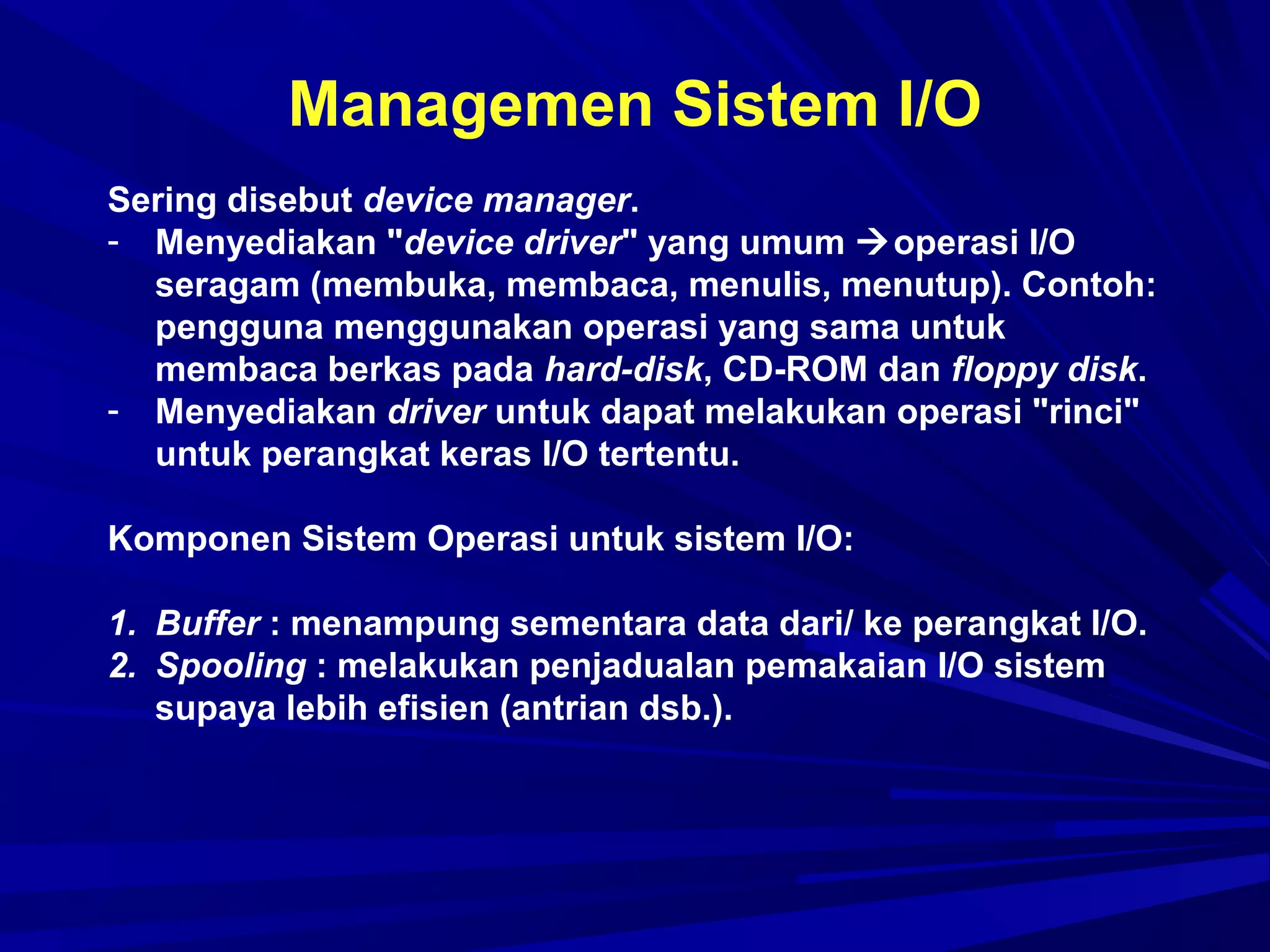 Struktur sistem operasi | PPT