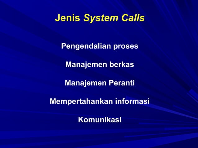 Struktur sistem operasi | PPT