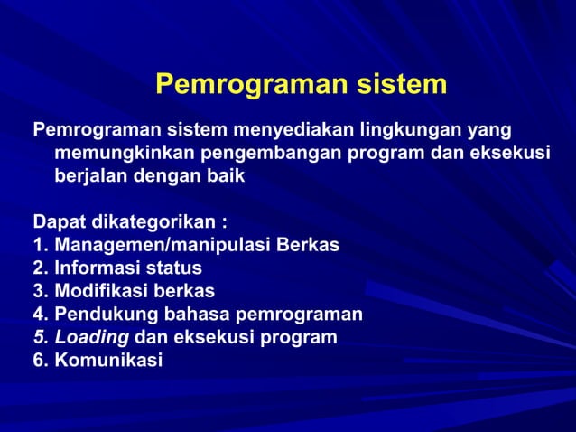 Struktur sistem operasi | PPT
