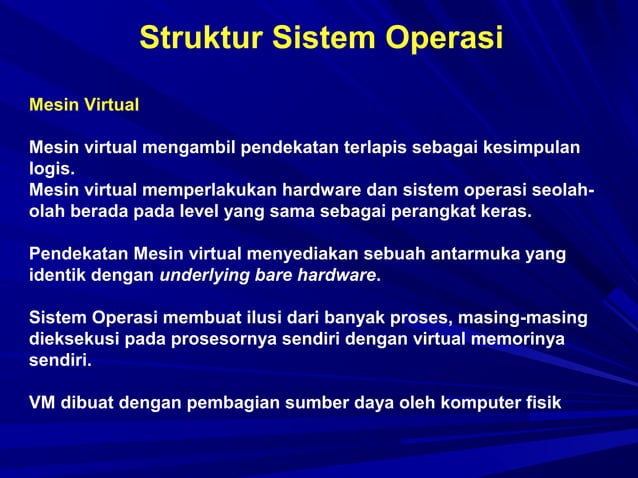 Struktur sistem operasi | PPT