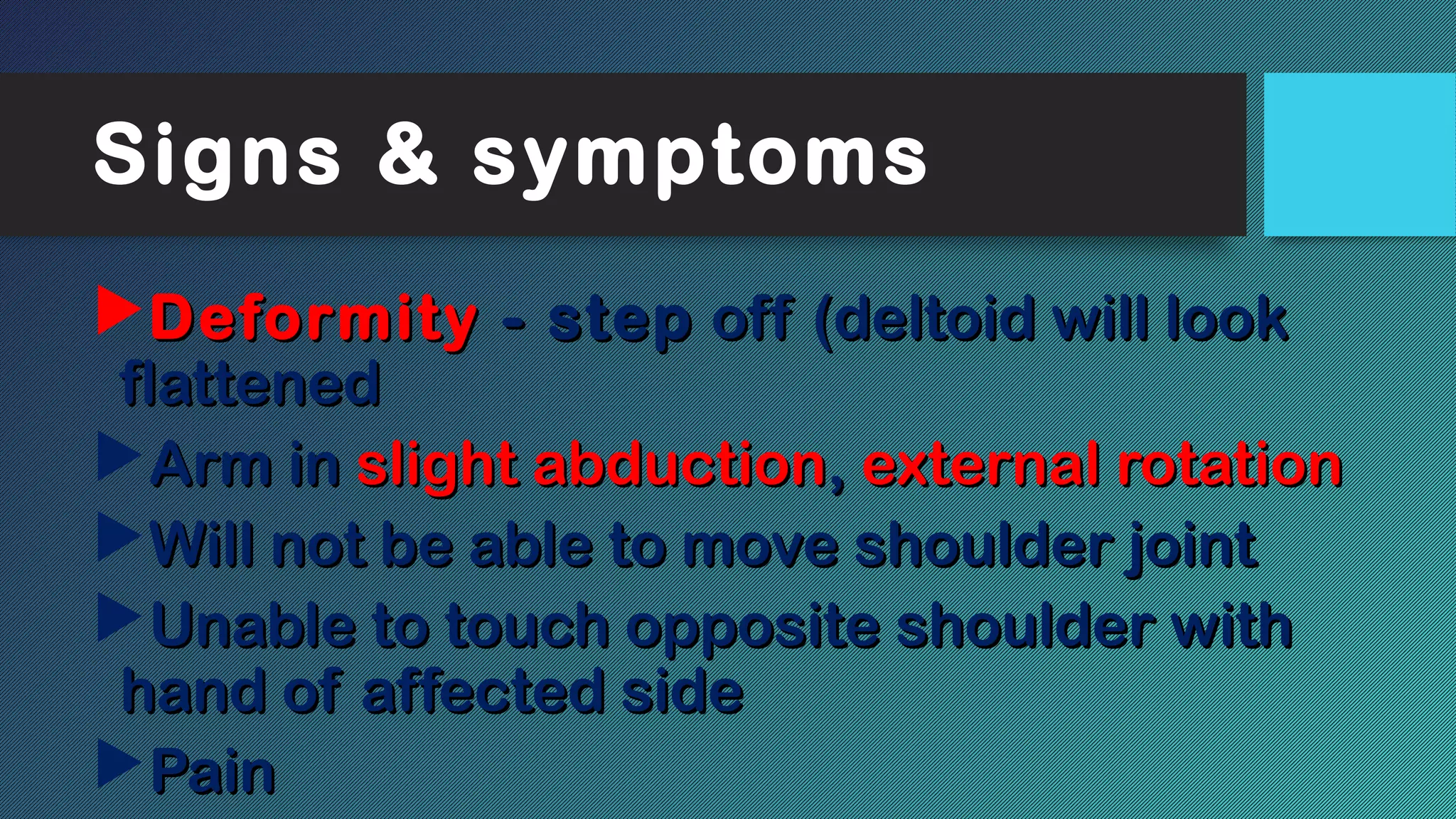 03. shoulder dislocation | PPT